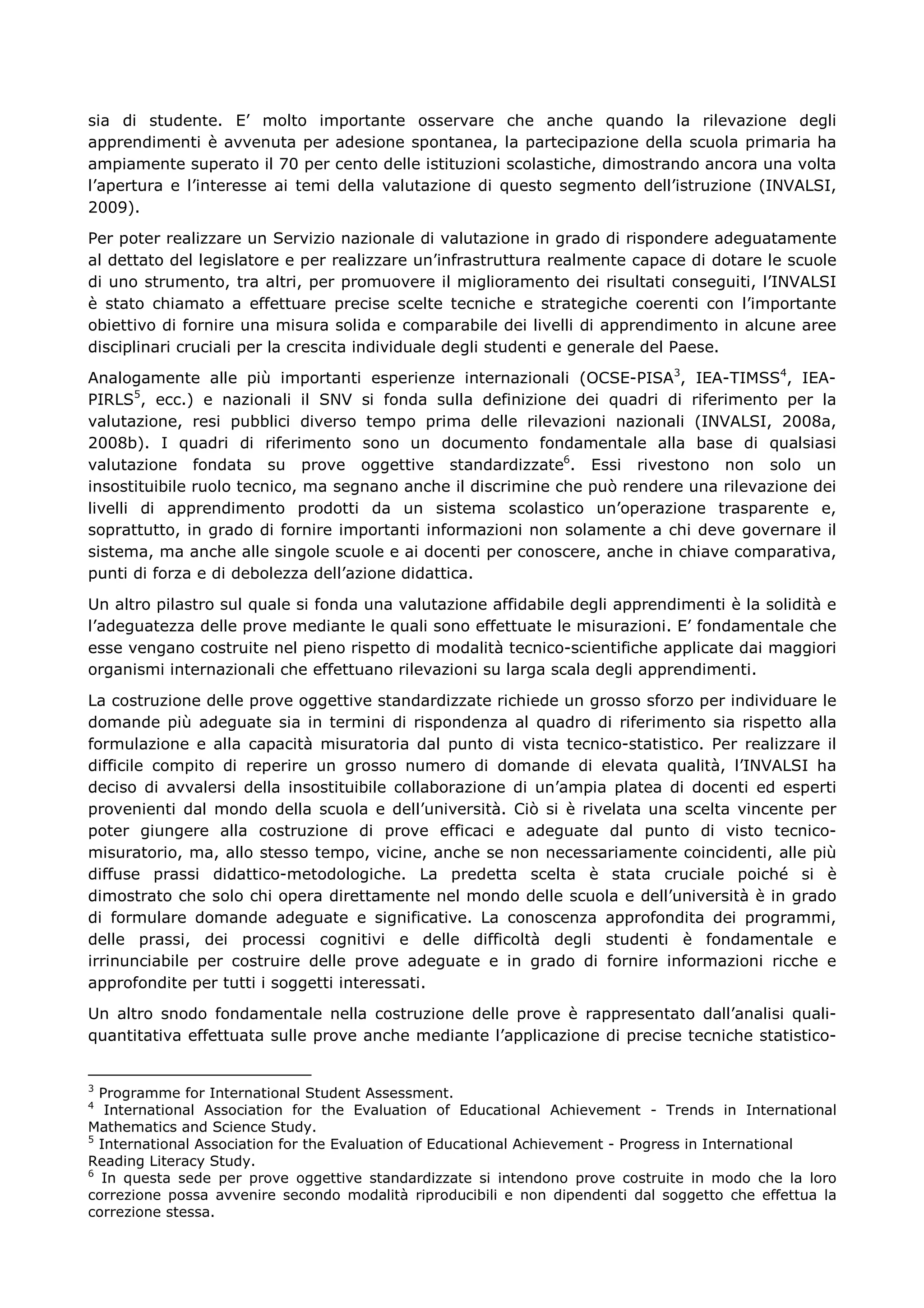 R. Ricci: Il Servizio Nazionale di Valutazione dell’INVALSI: un ...
