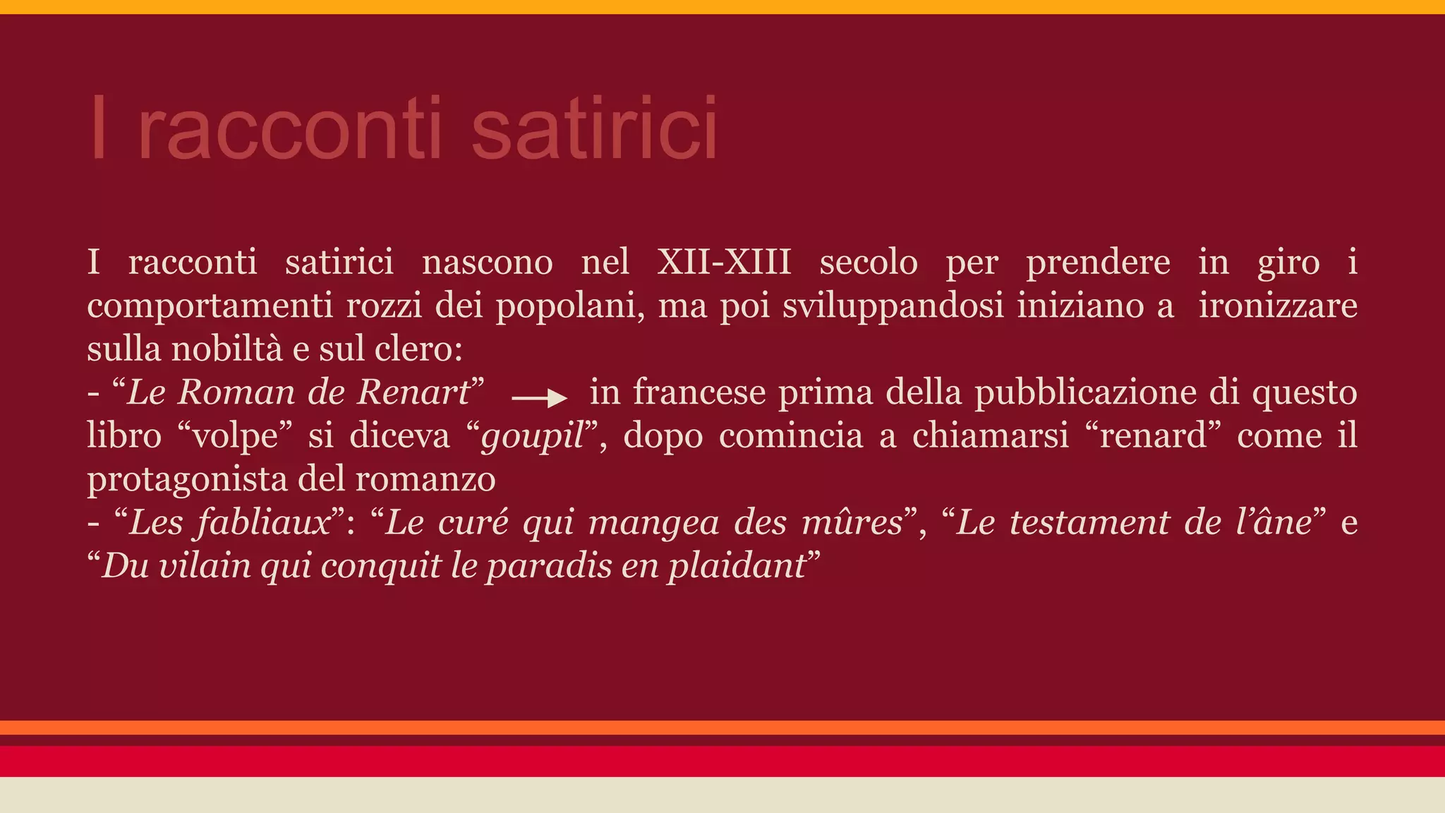 Letizia Ricci Maccarini - Riepilogo degli argomenti trattati dalla ...