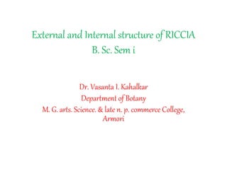 Riccia | PPTX