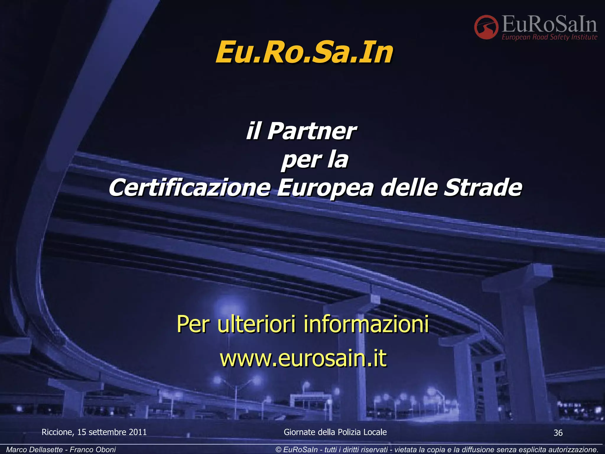 Road Safety- Sicurezza Stradale | PDF