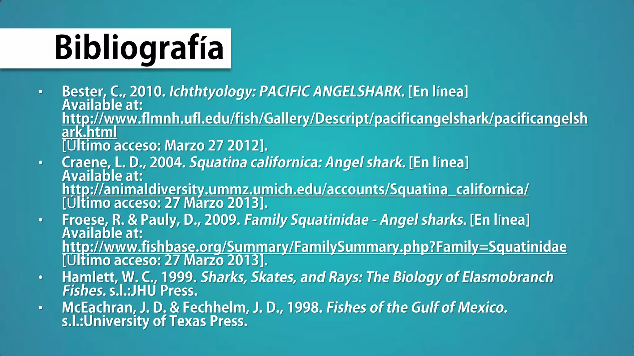 Tiburones Ángel: Squatiniformes | PDF