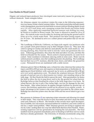 Organic Rice Production | PDF