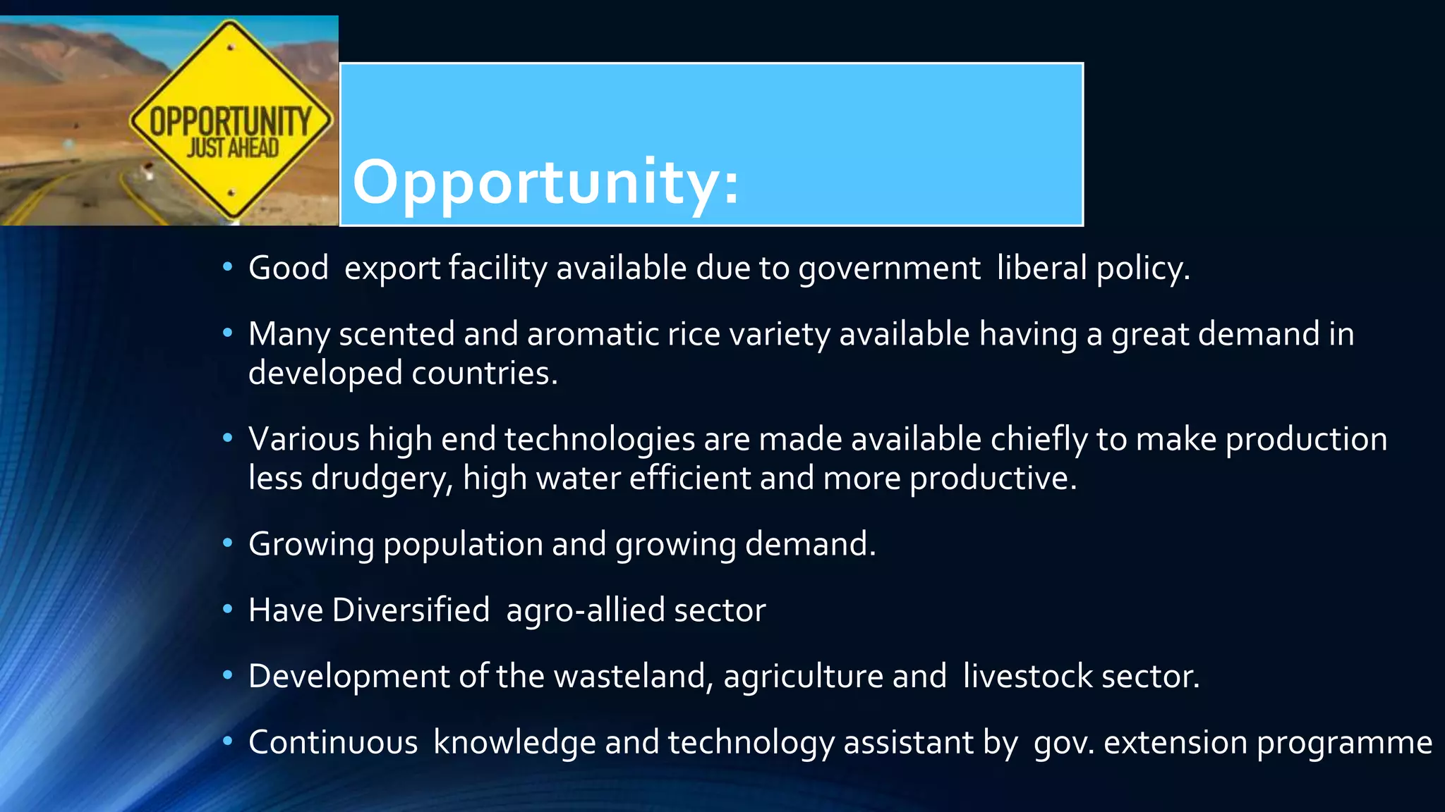 RICE FARMING - SWOT ANALYSIS | PPTX