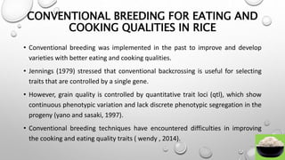 QUALITY BREEDING IN RICE | PPTX