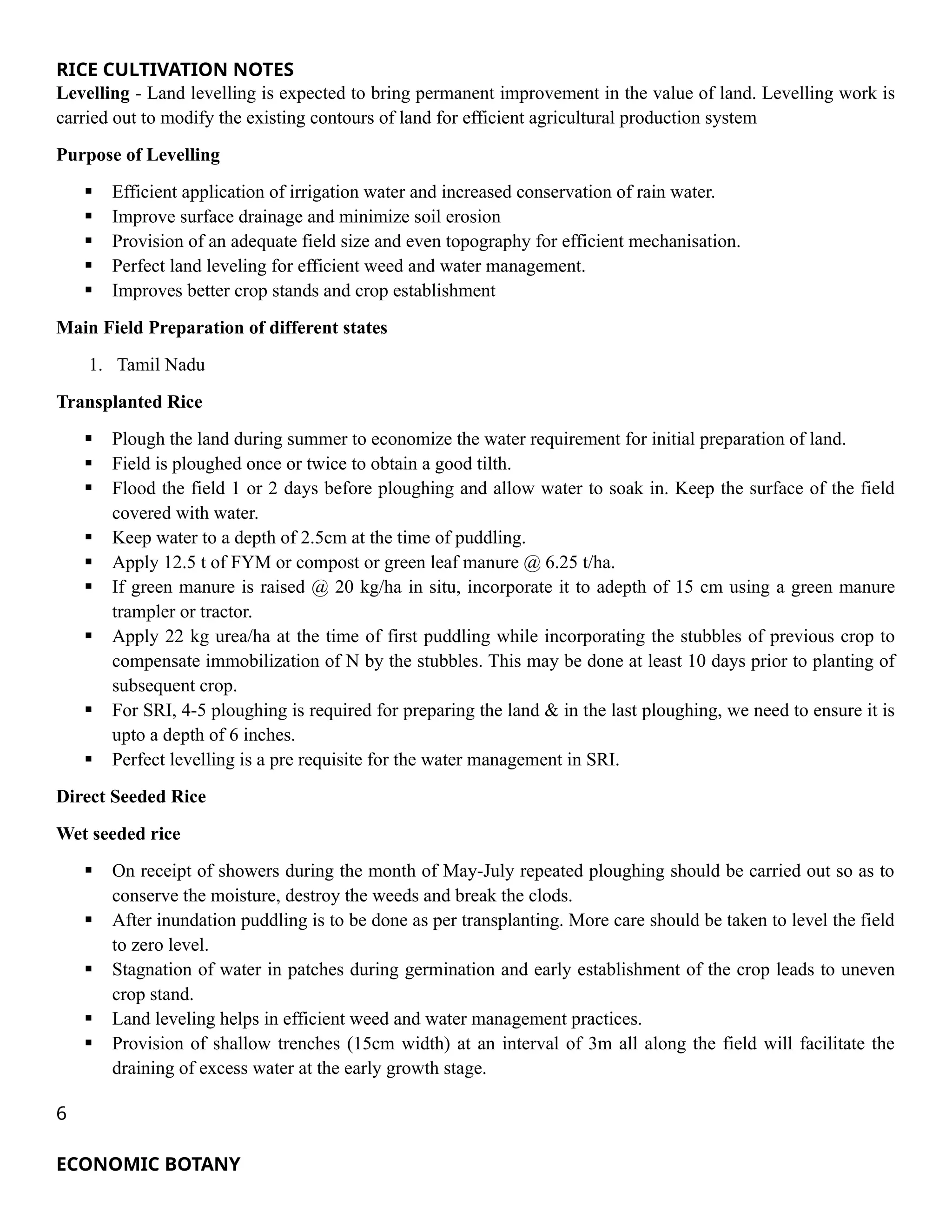 Rice Cultivation in India complete notes. | DOCX