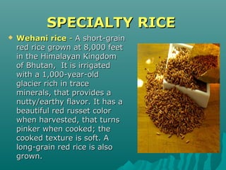 Rice and other grains | PPT