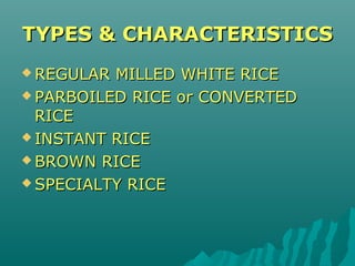 Rice and other grains | PPT