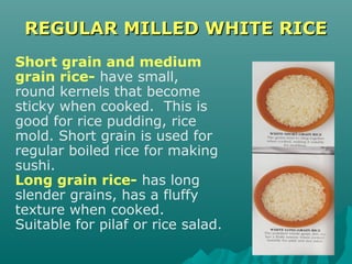 Rice and other grains | PPT