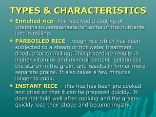 Rice and other grains | PPT
