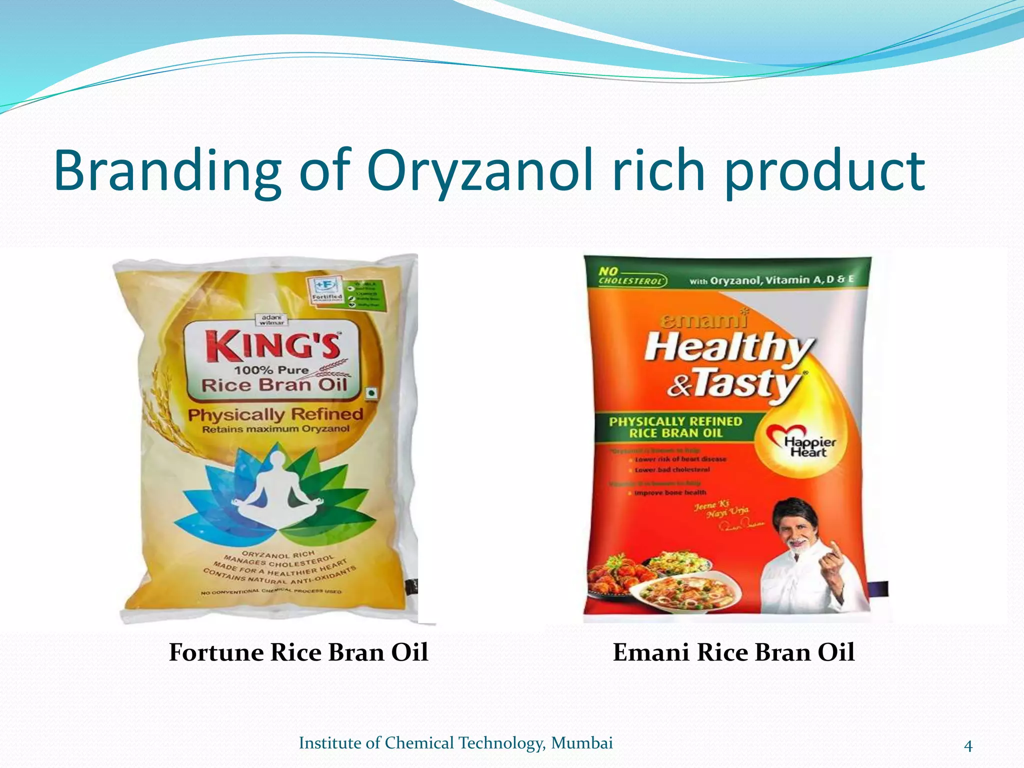 Methods for recovery of γ- Oryzanol from Rice bran oil refining | PPT