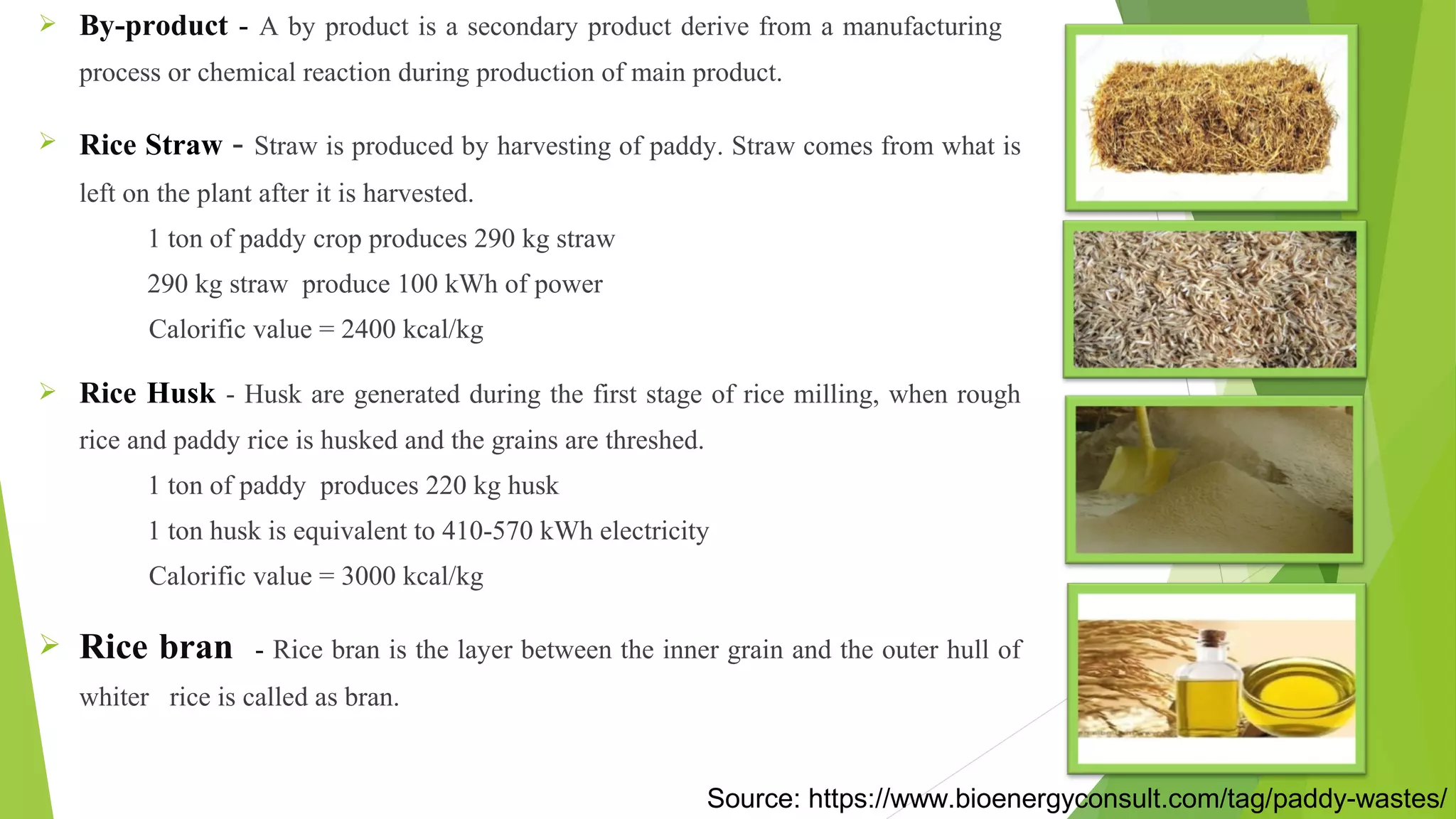 Rice by product | PPT