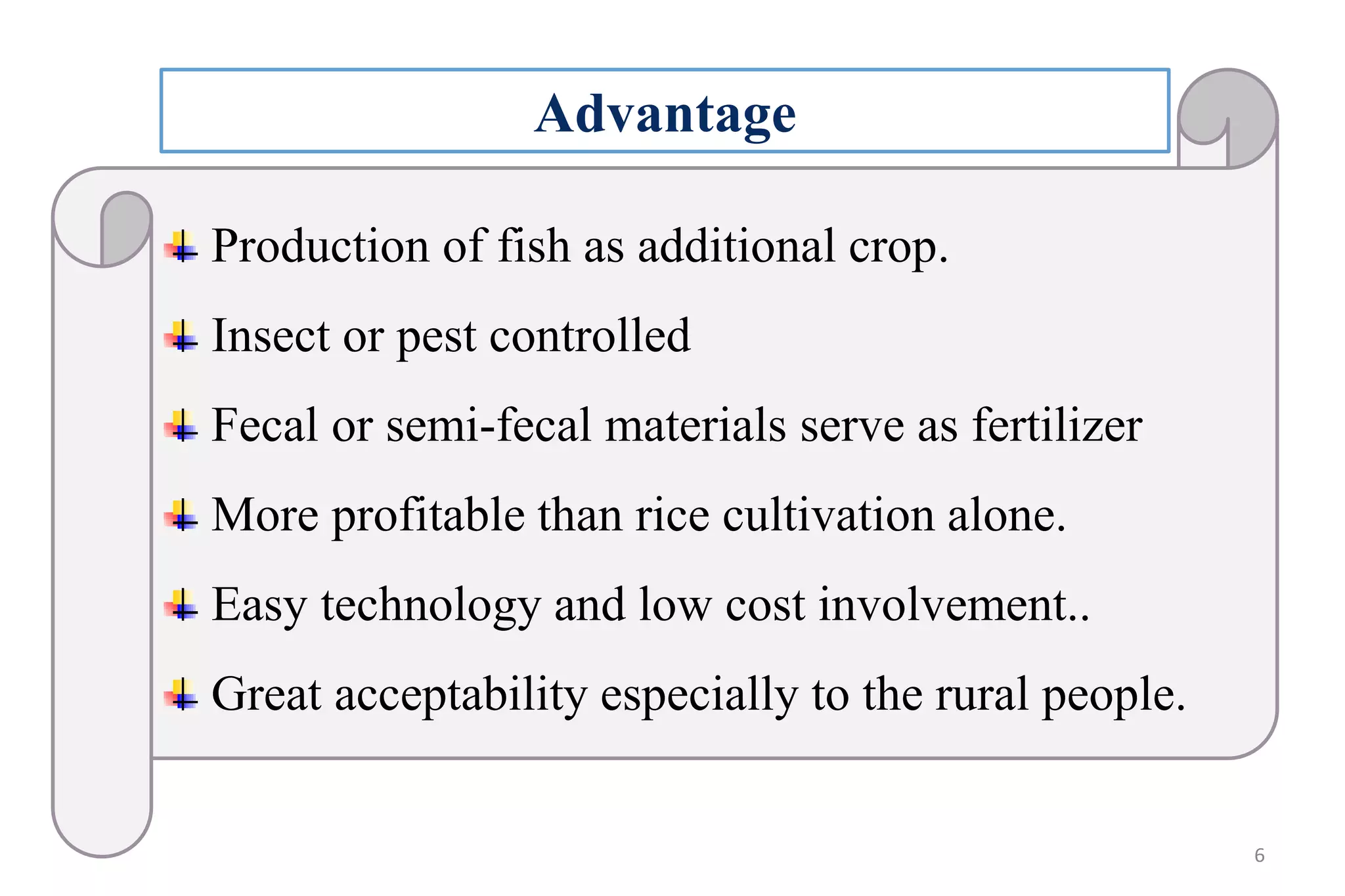 Rice fish integrated farming presentation | PPTX