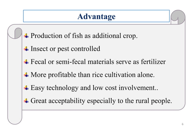 Rice fish integrated farming presentation | PPTX
