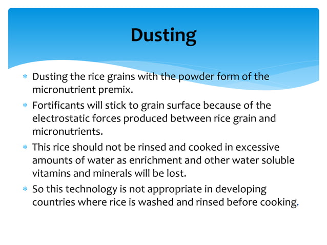 rice fortification : how it is done and methods of fortifying rice.pptx