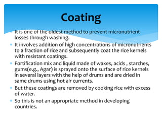 rice fortification : how it is done and methods of fortifying rice.pptx