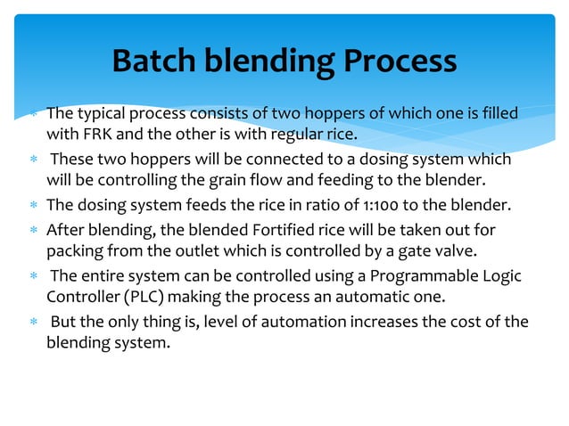 rice fortification : how it is done and methods of fortifying rice.pptx ...