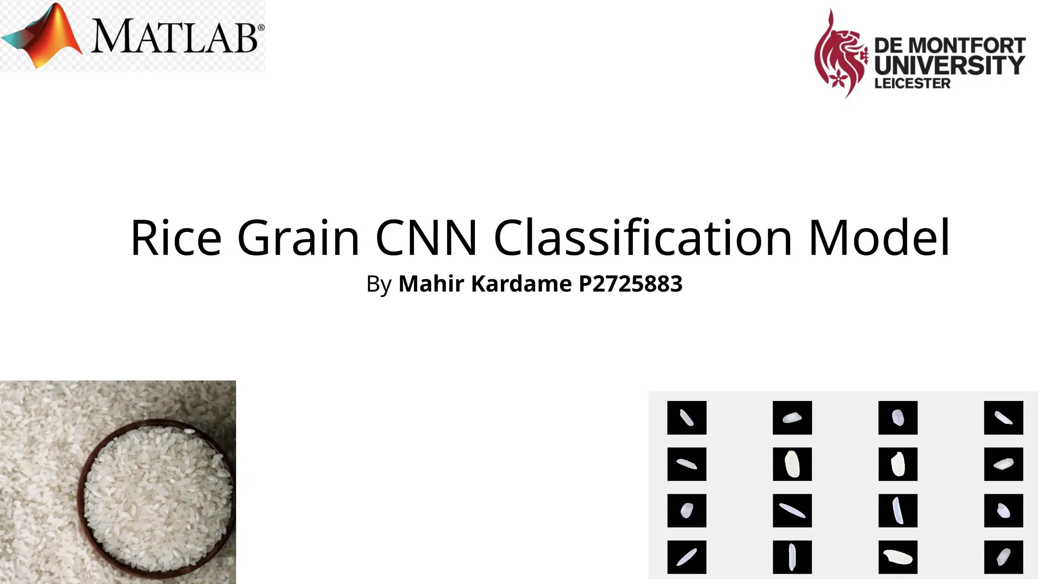 AI Convolutional Neural Network for Rice Grain Classification. | PPT