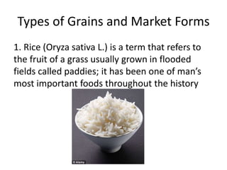 Rice, grains and legumes | PPT