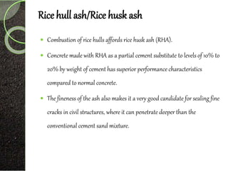 Rice husk ash | PPT
