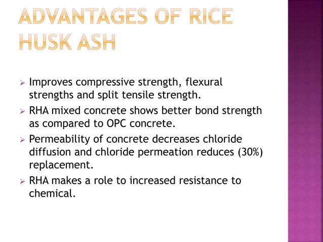 Rice husk ash | PPTX