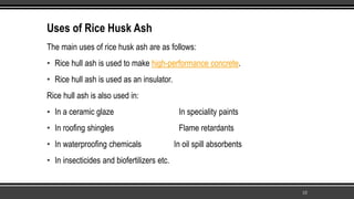 Rice husk ash high performance concrete | PPTX