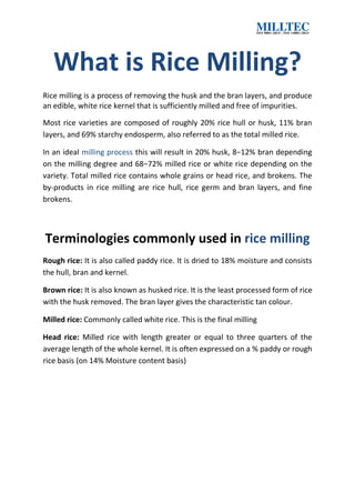 Rice milling | PDF