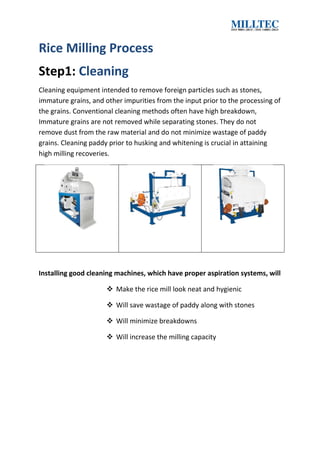 Rice milling machines | PDF