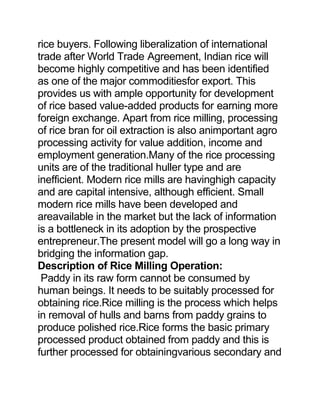 Rice mill introduction | DOC