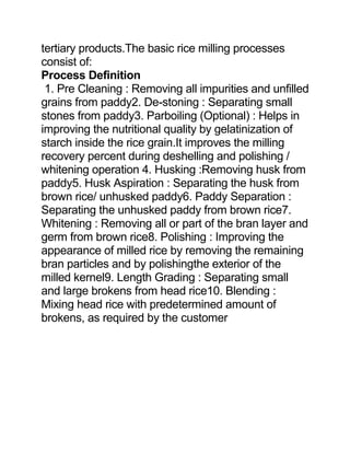Rice mill introduction | DOC