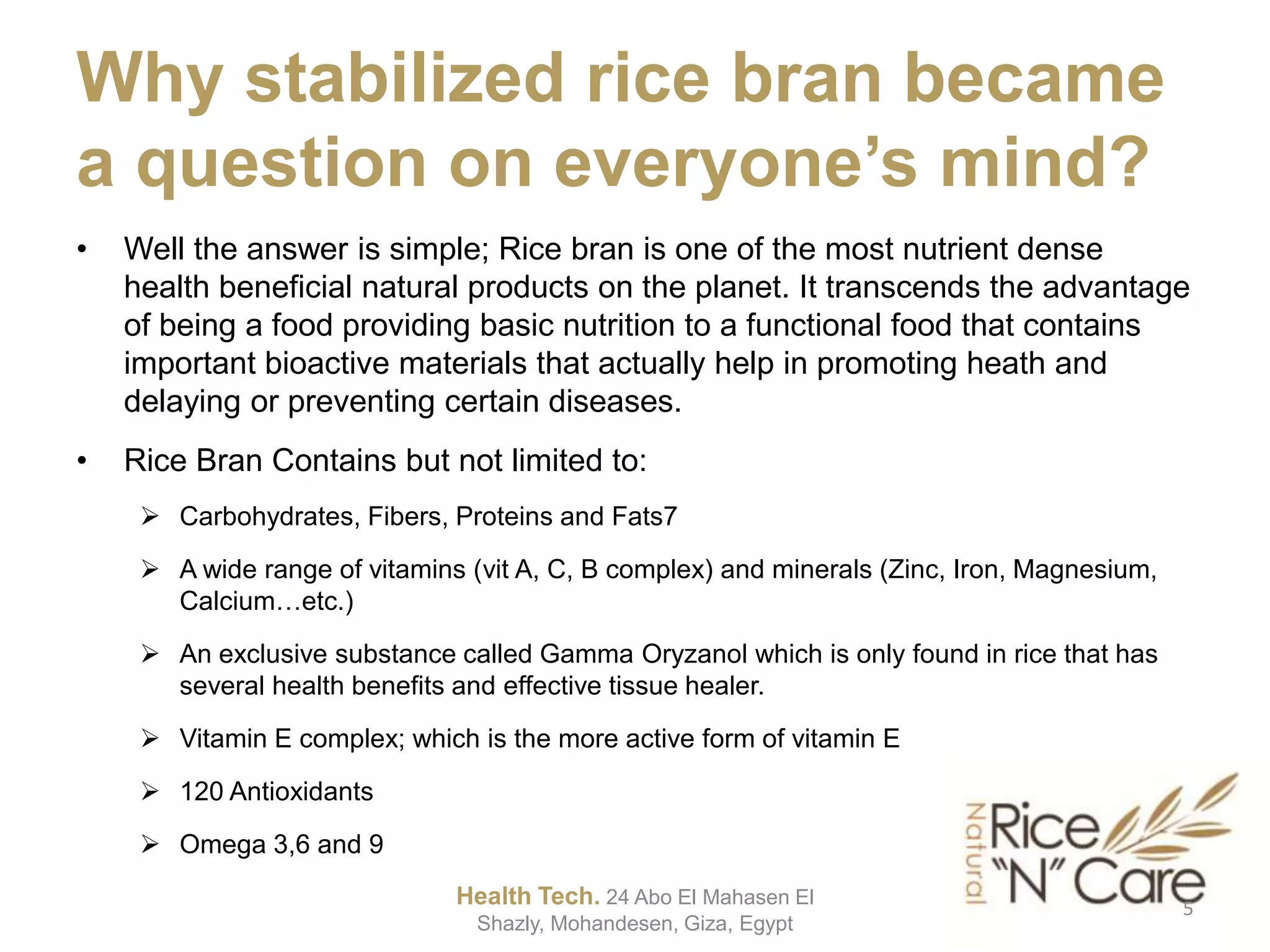 Rice ncare presentation , kg, bakery | PPT