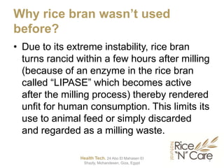 Rice ncare presentation , kg, bakery | PPSX