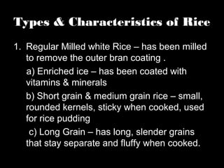Rice, other grains & pasta | PPT