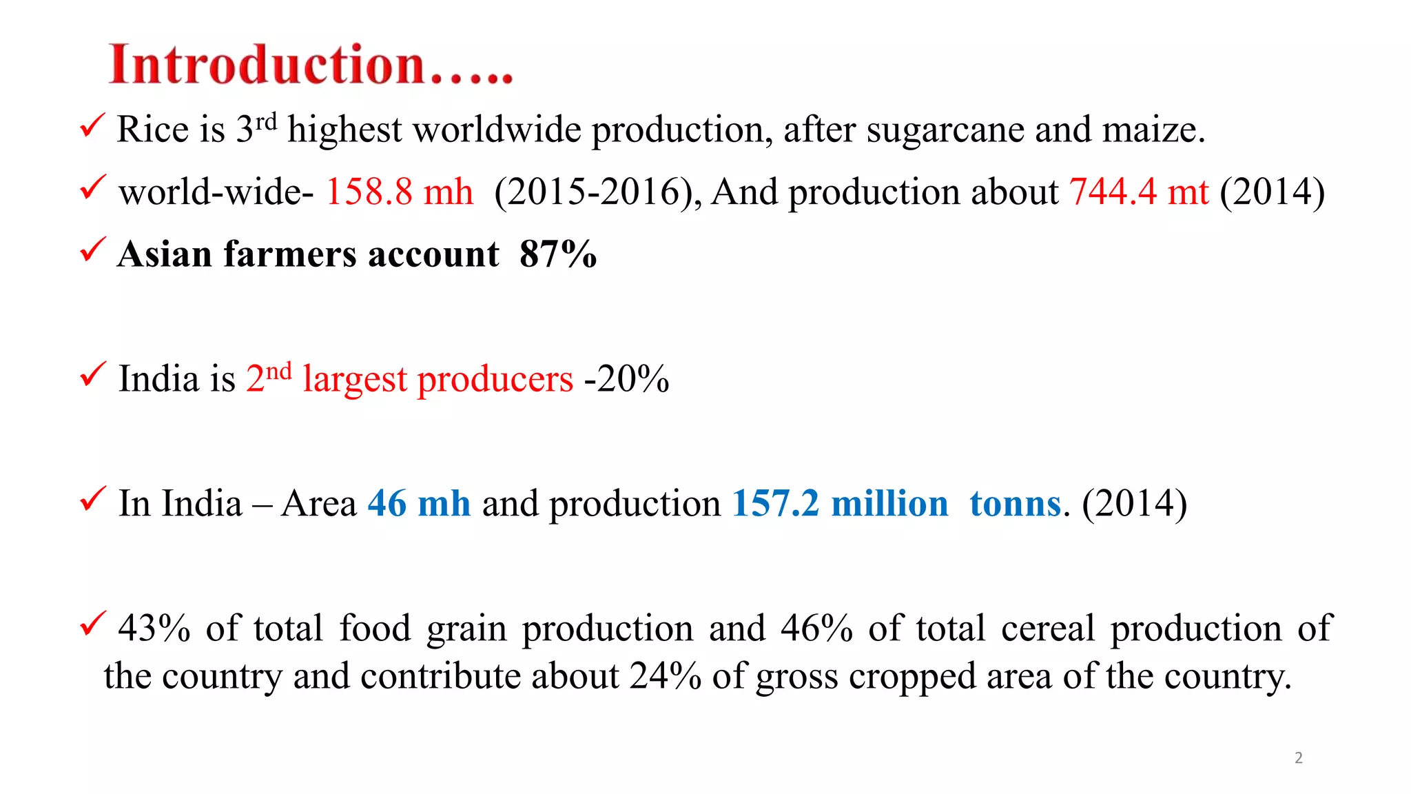 Rice Cultivation | PPTX