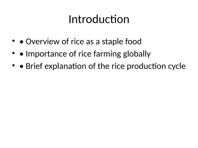Rice_Production_Presentation from planting to harvesting | PPTX