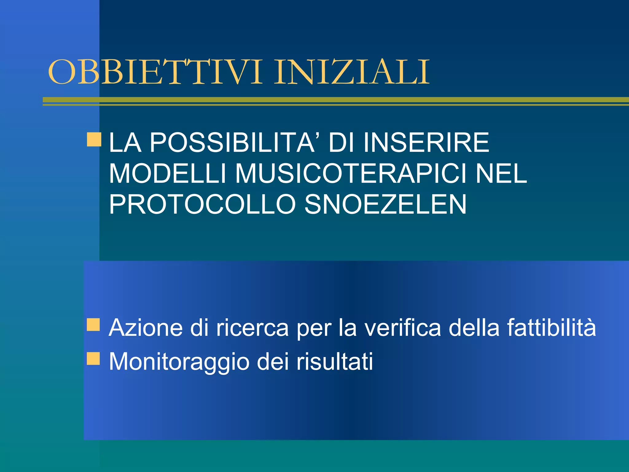 Attività dell'Associazione Snoezelen Onlus | PPT