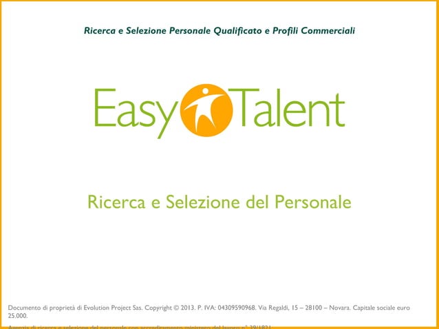 Ricerca personale qualificato | PPT