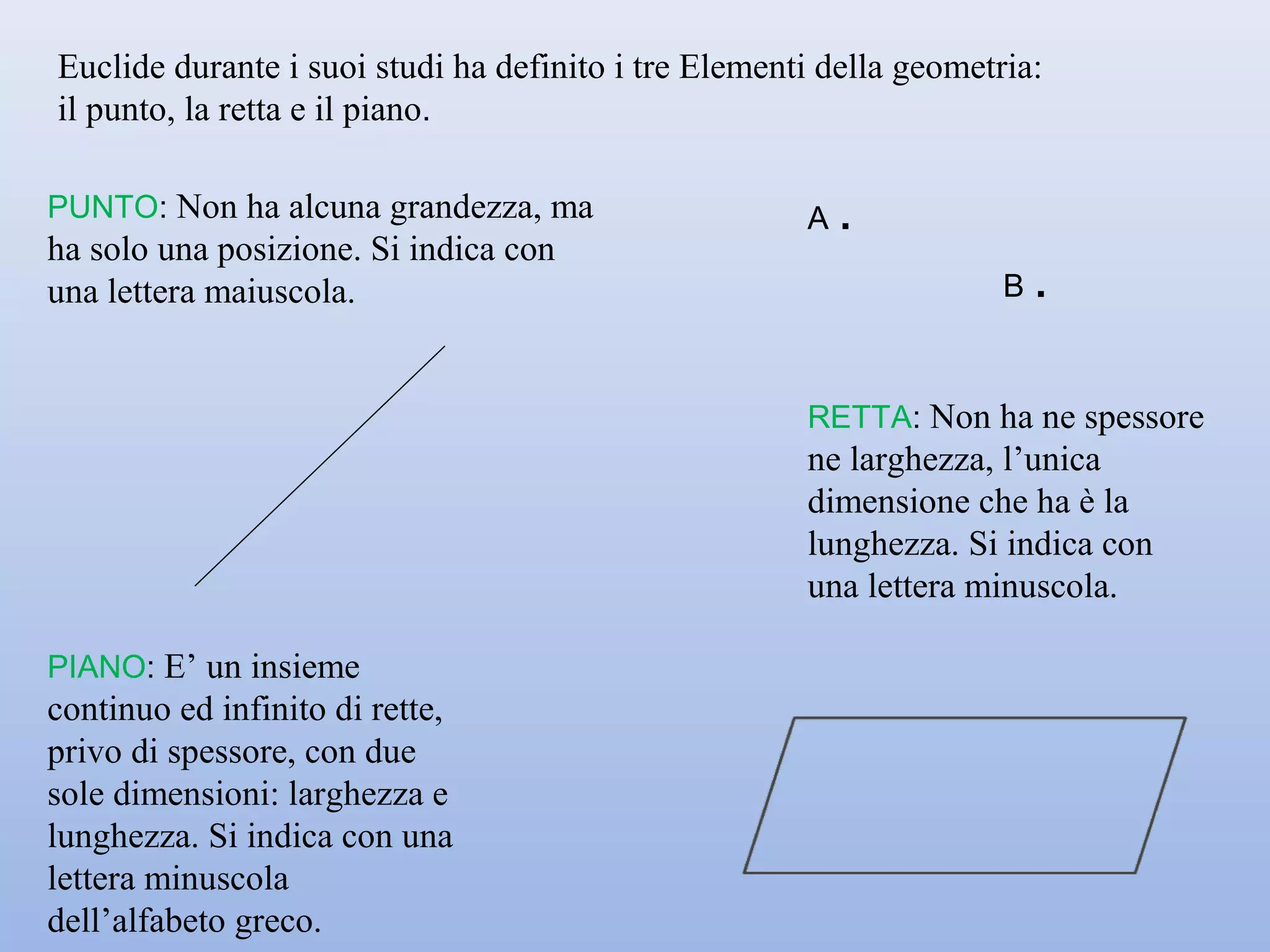 Ricerca sulla geometria euclidea | PPT