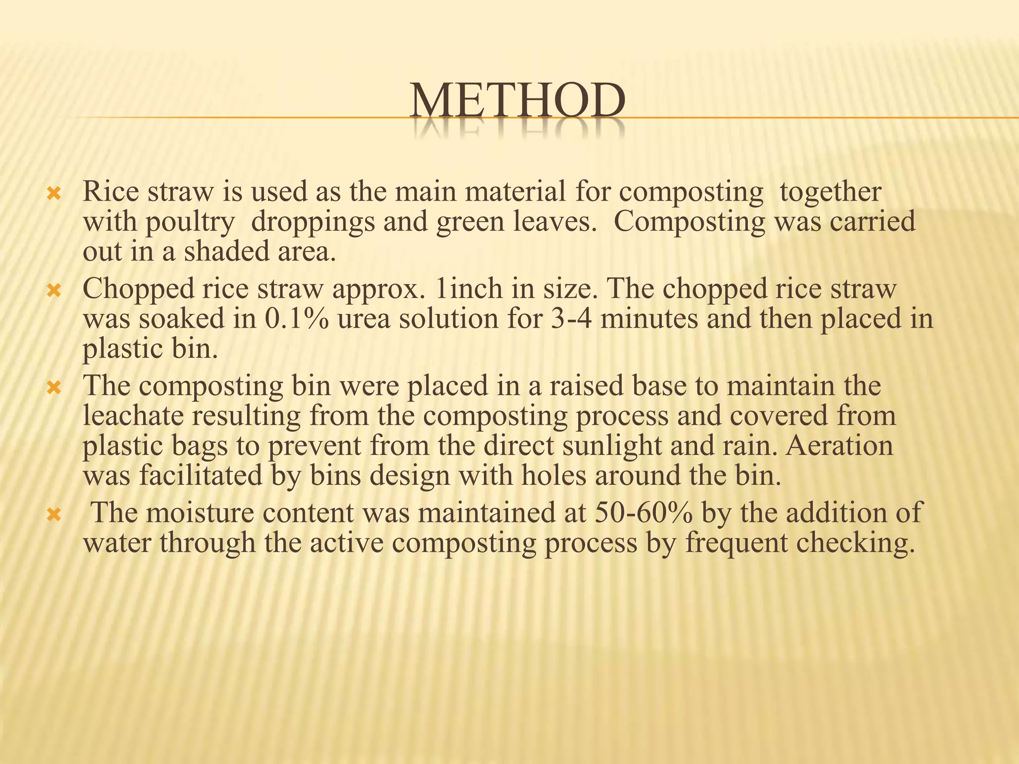 Rice straw composting | PPTX