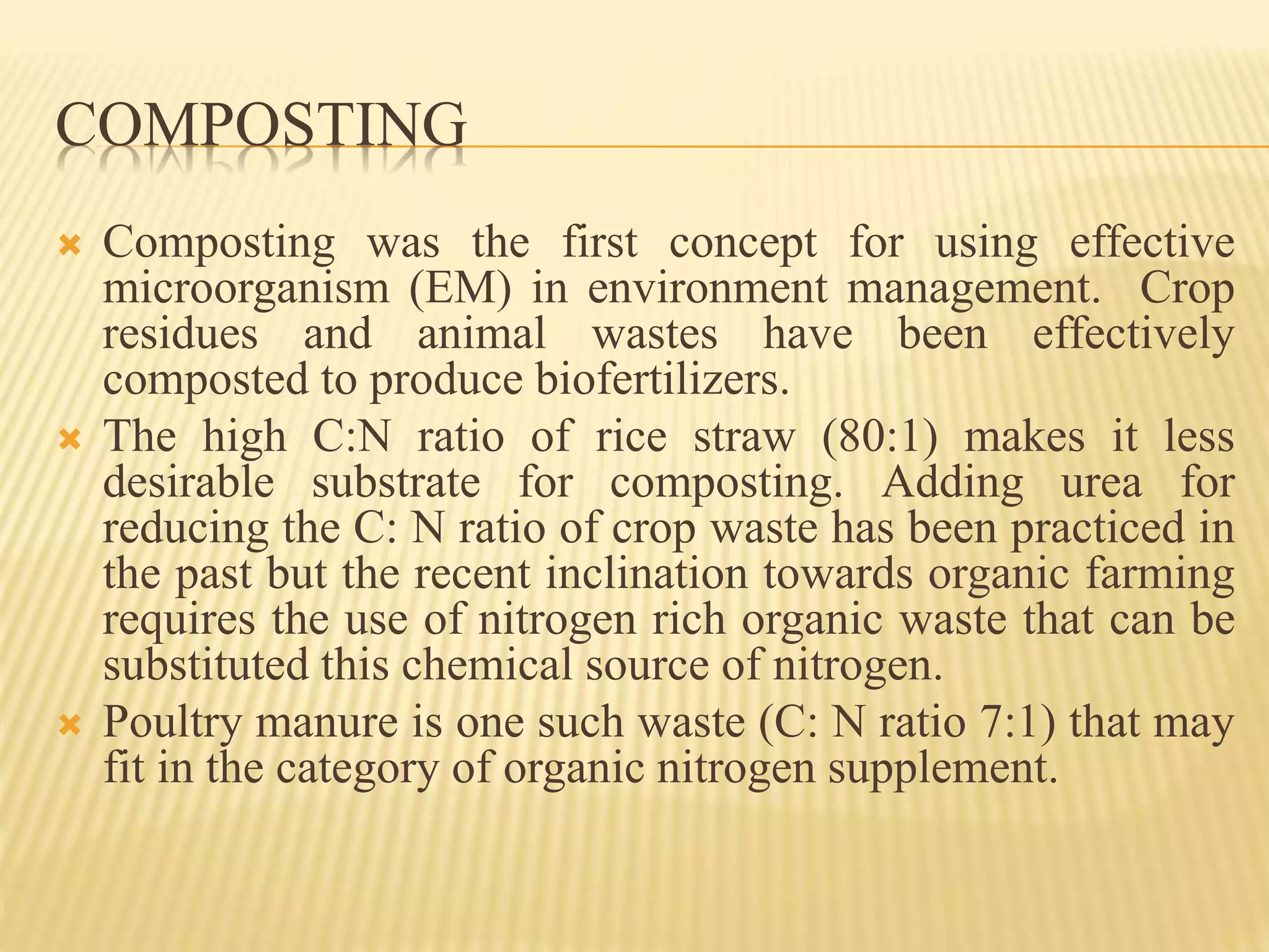 Rice straw composting | PPTX