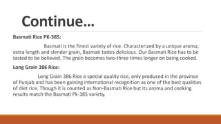 Rice trading business plan | PPTX