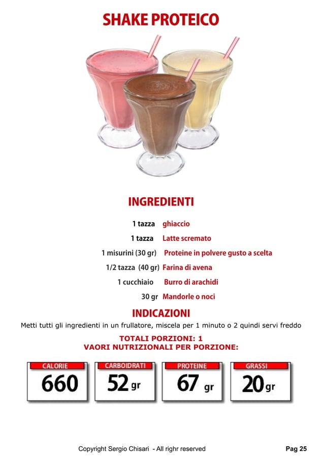 Ricettario dessert, pre e post workout | PDF | Desserts and Baking | Food & Drink