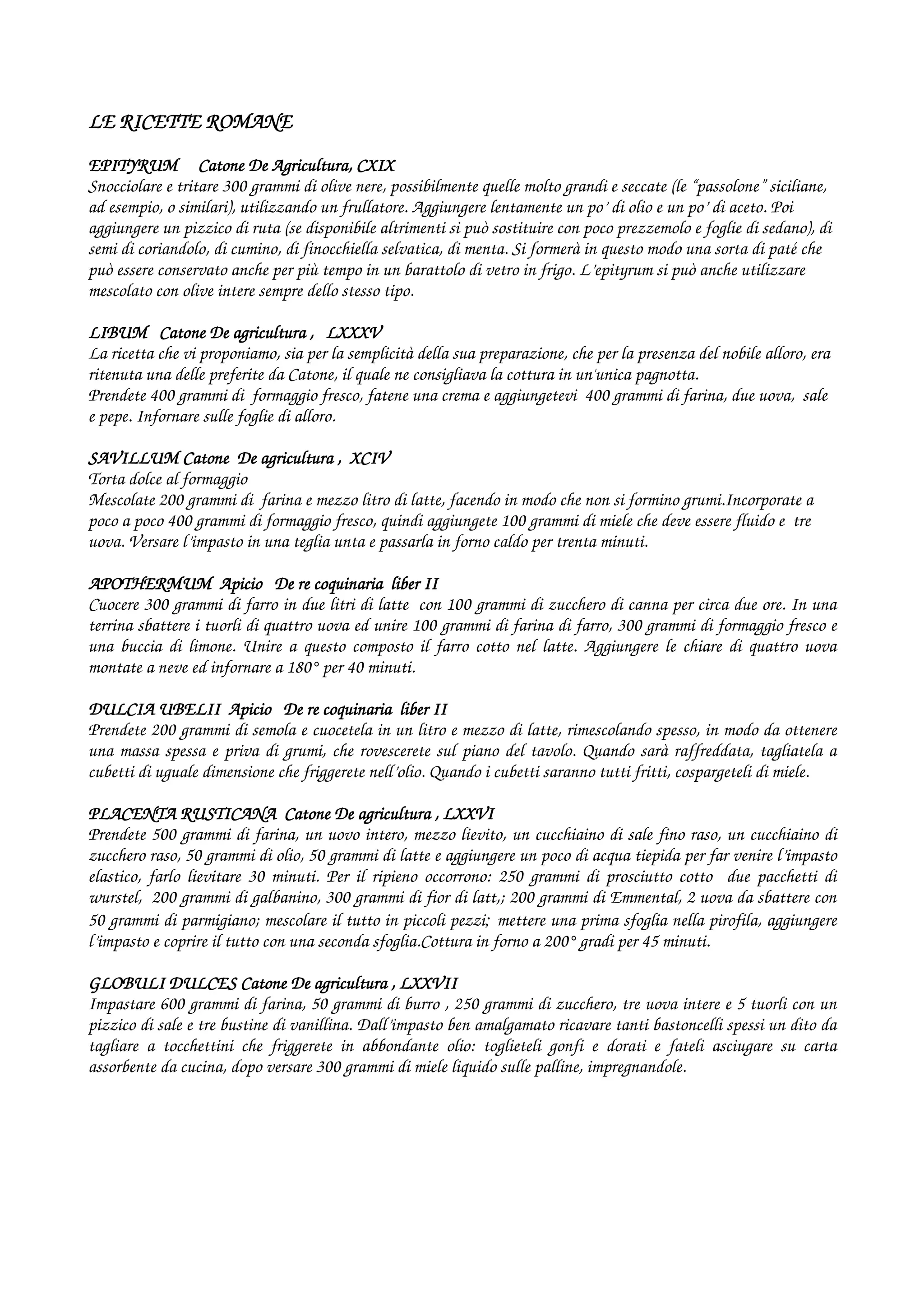 Ricette | PDF