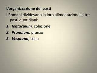 Ricette della civiltà romana | PPTX