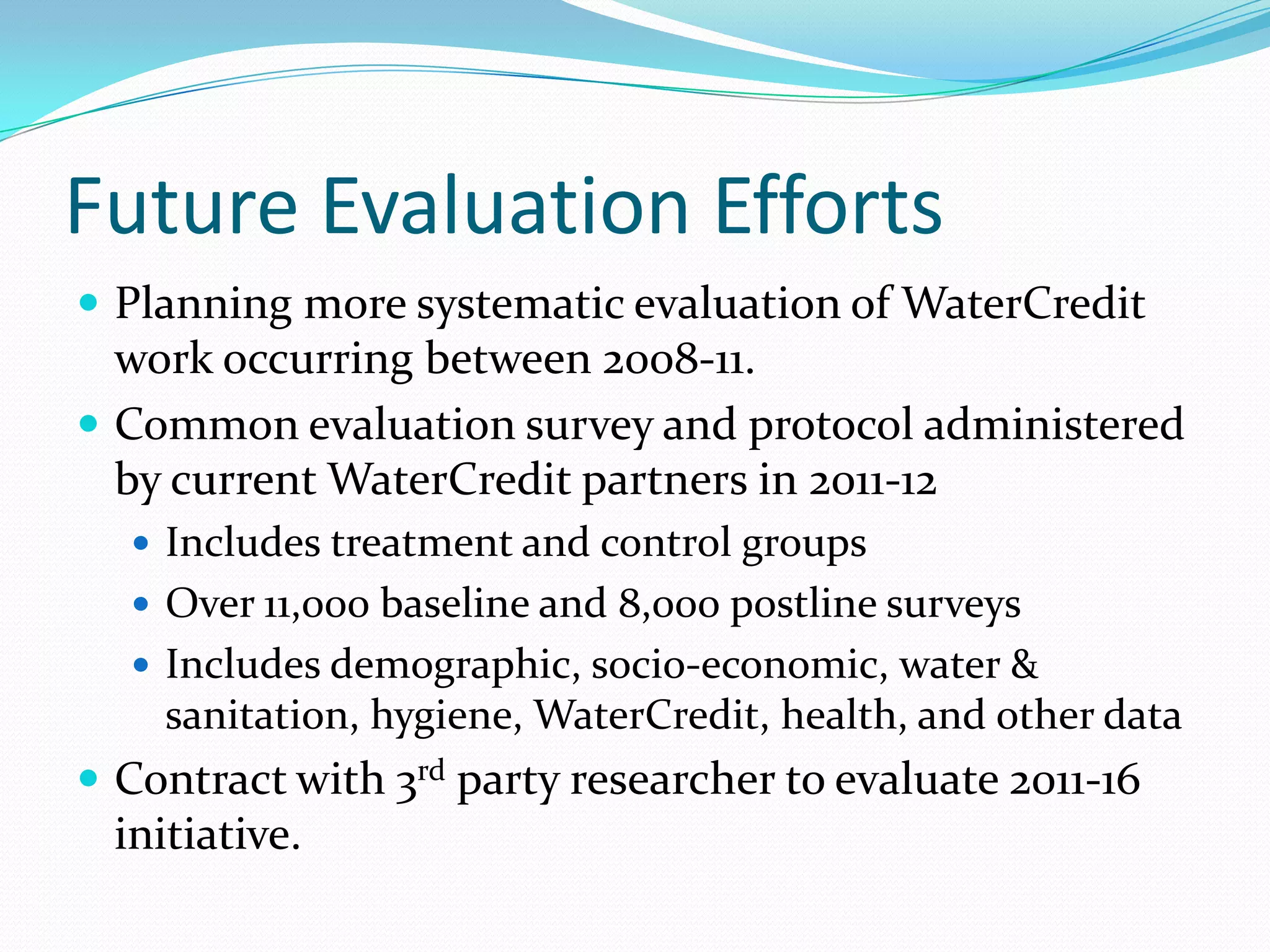 Water credit initiative in India_Richard Thornston (water.org)_ 2013) | PPT