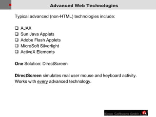 Rich Internet Applications (RIA) Web Testing | PPT