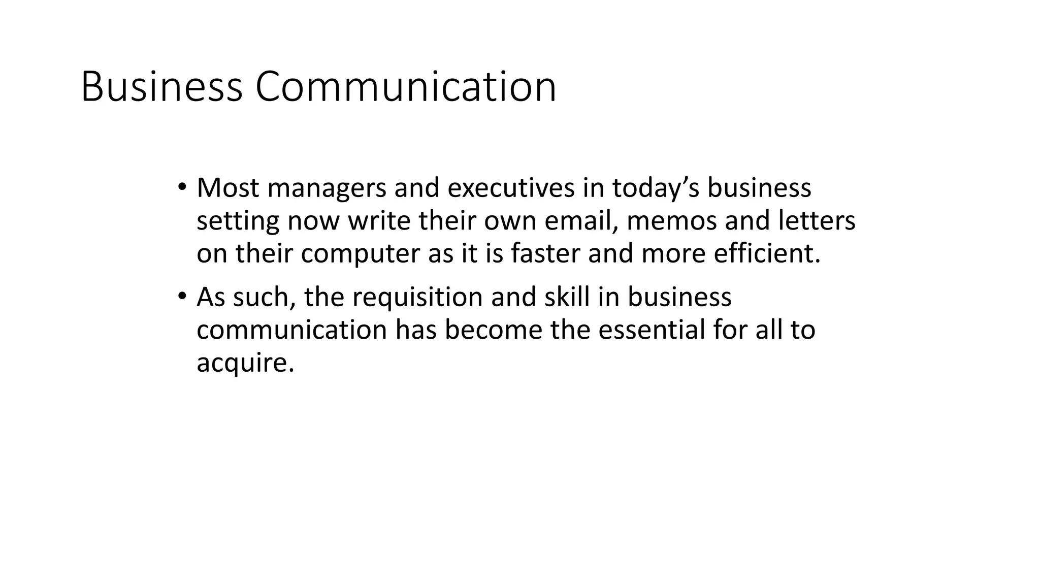 BUSINESS COMMUNICATION ppt | PPT