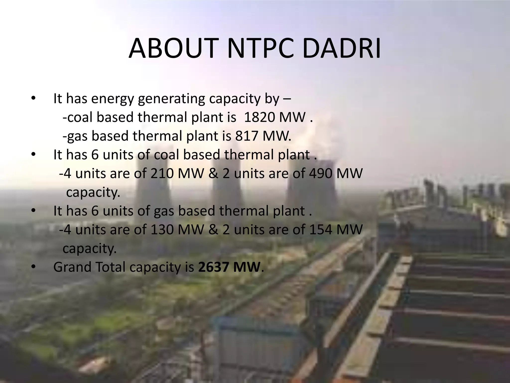 thermal power plant at NTPC | PPTX