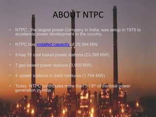thermal power plant at NTPC | PPTX