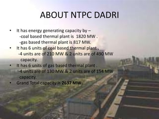 thermal power plant at NTPC | PPTX