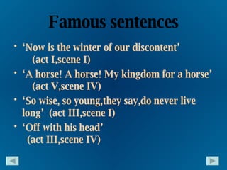 Richard III by William Shakespeare | PPT